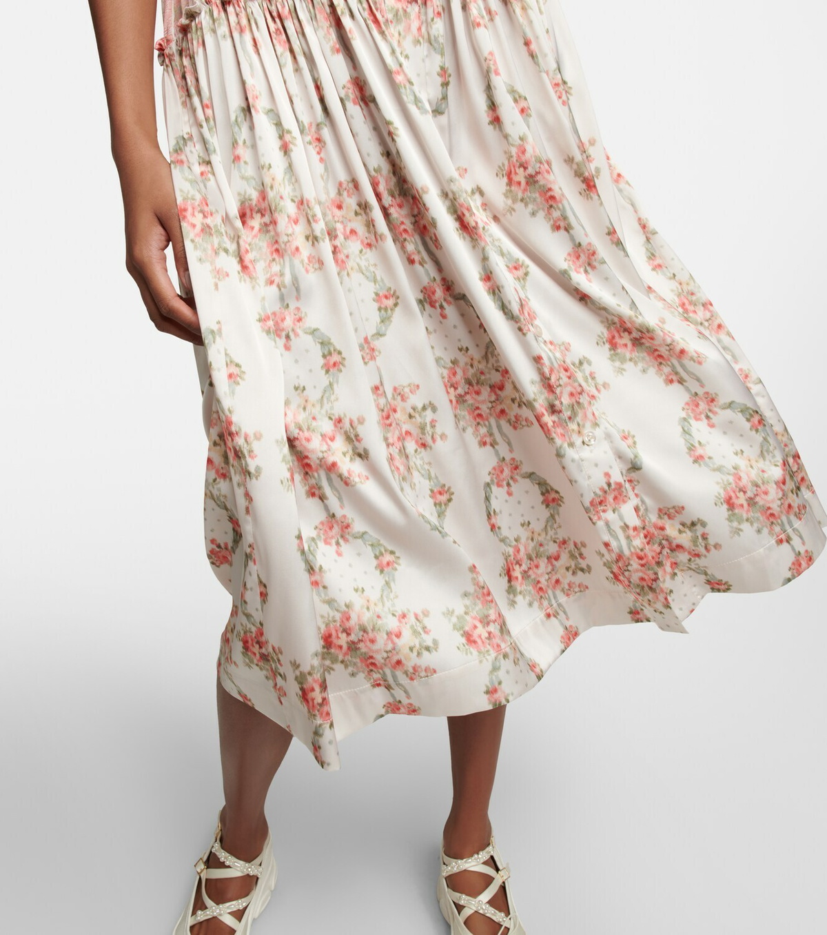 Simone Rocha - Patchwork floral midi dress Simone Rocha