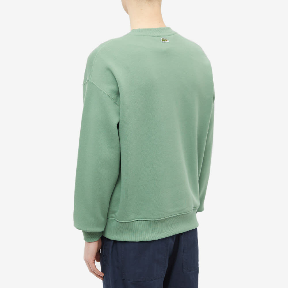 Lacoste Men's Robert Georges Crew Sweat in Ash Green Lacoste