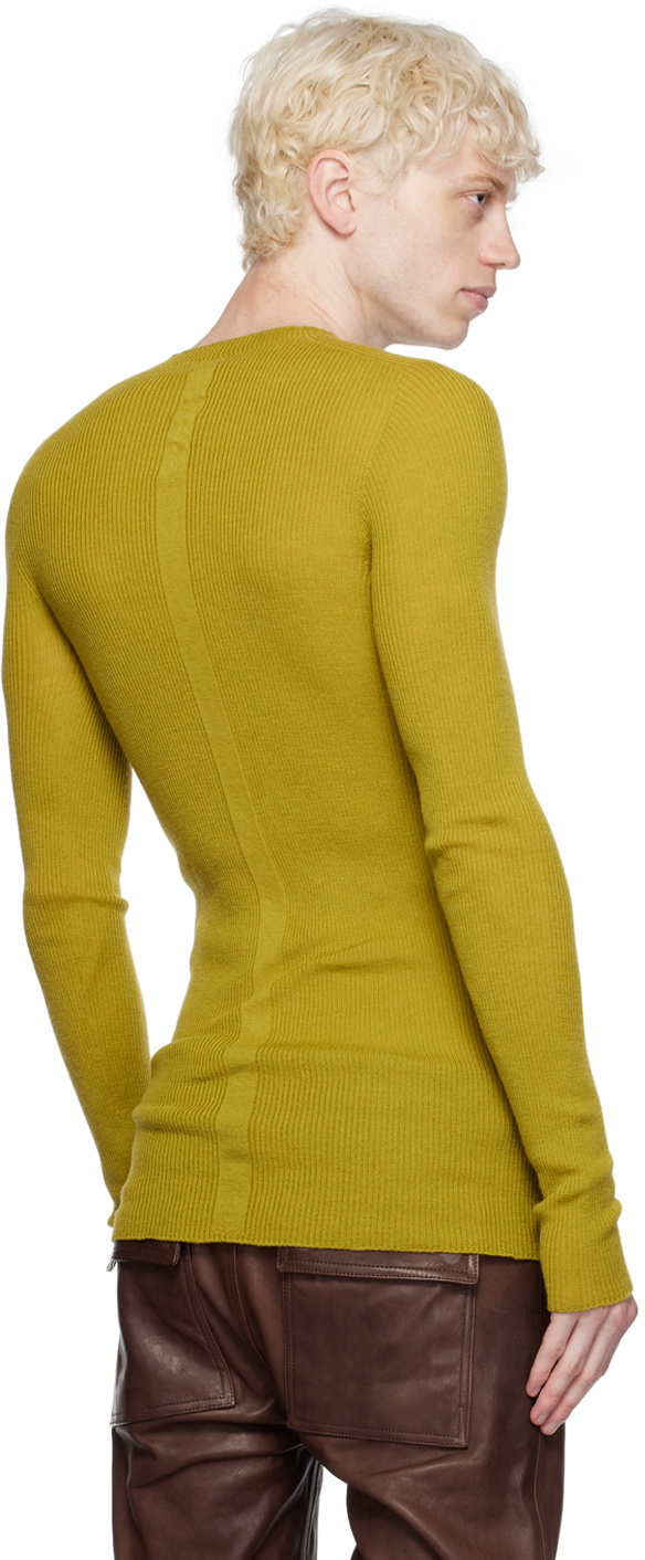 Rick Owens Yellow Rib Sweater Rick Owens
