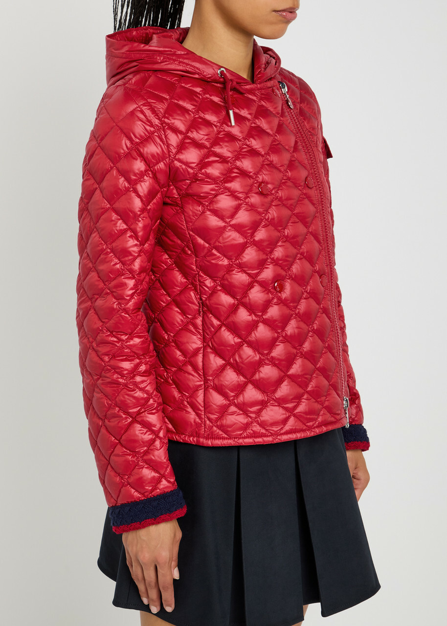 Moncler Corbelin Quilted Shell Jacket Red Moncler
