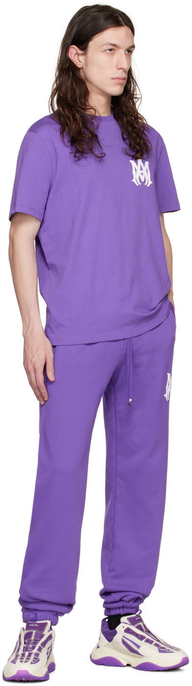 AMIRI Purple Mock-Fly Sweatpants Amiri