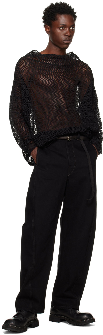 Guidi Black Leather Belt Guidi