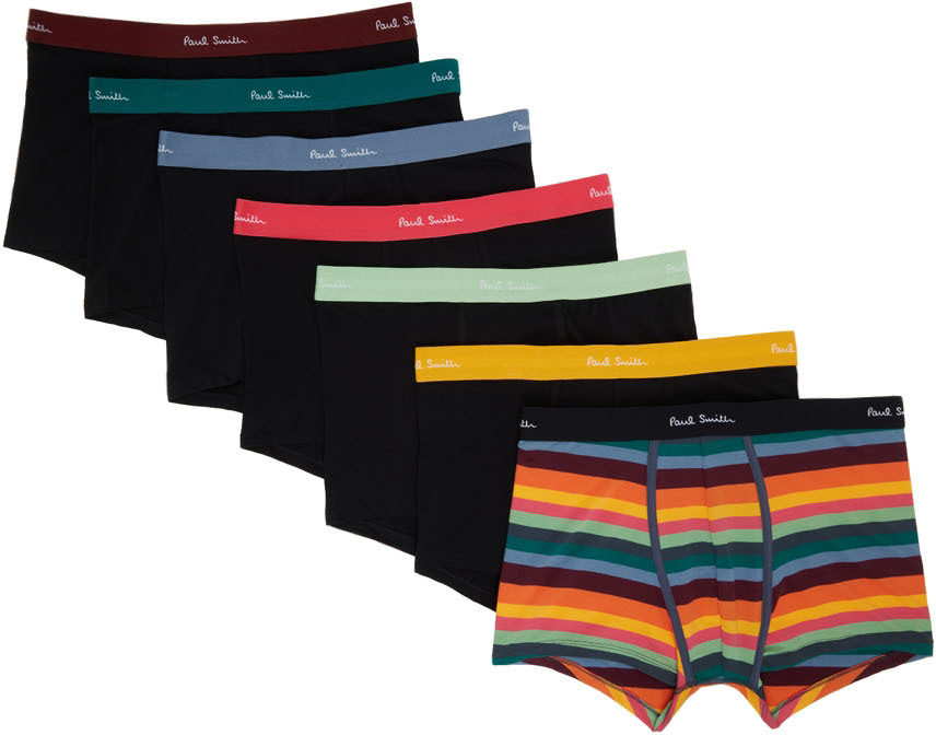 Paul Smith Seven-Pack Multicolor Artist Trunk Boxers Paul Smith