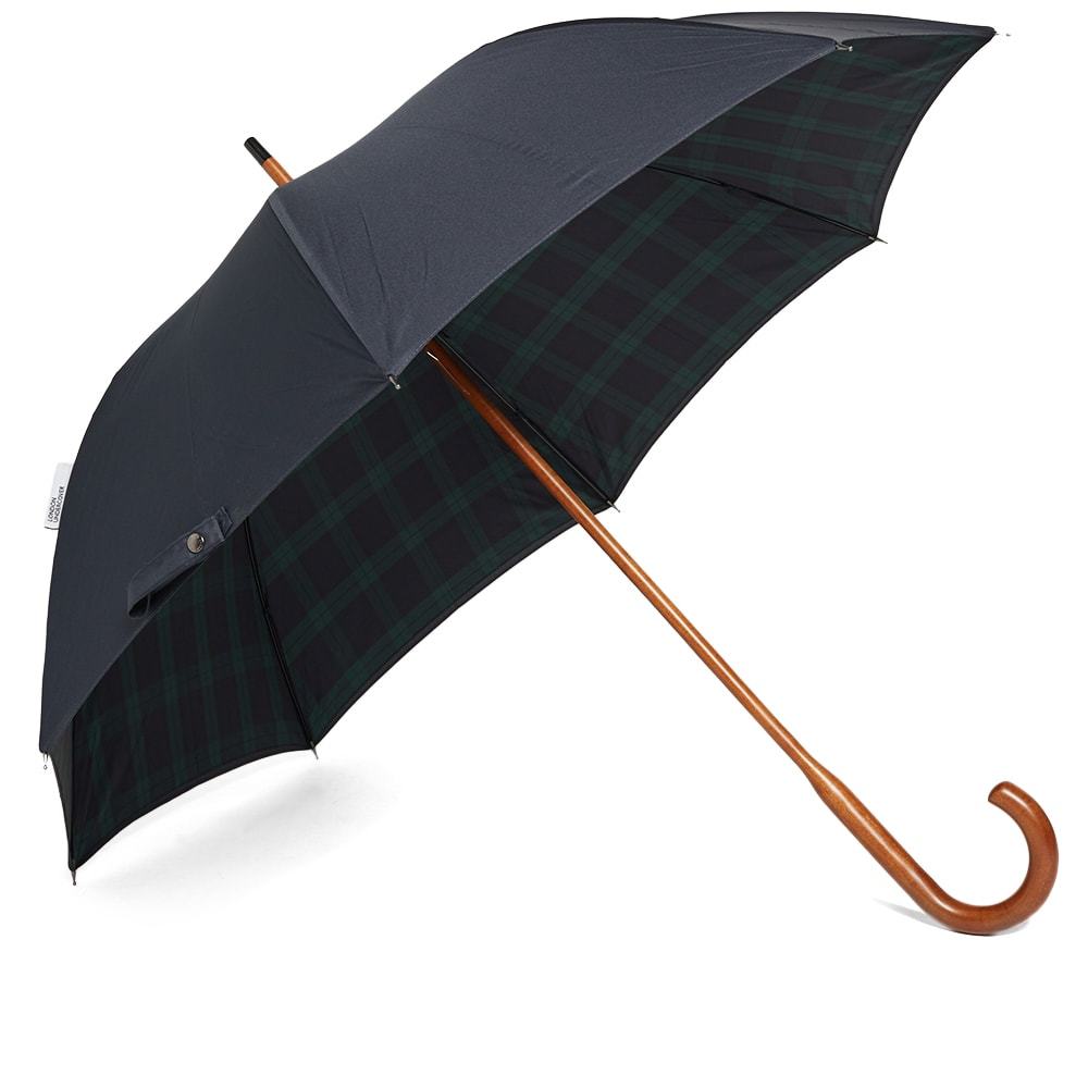 London Undercover Classic Solid Stick Umbrella Blue London Undercover