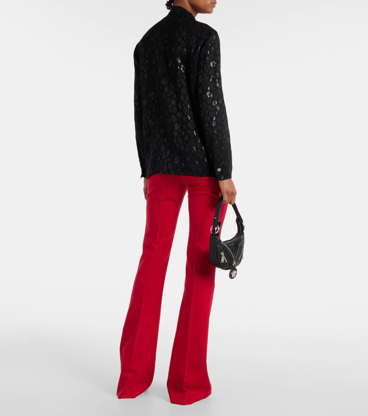 Versace Jacquard satin blouse Versace