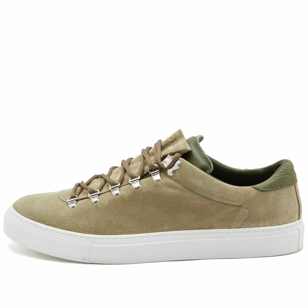 Diemme Men's Marostica Low Sneakers in Olive Suede Diemme