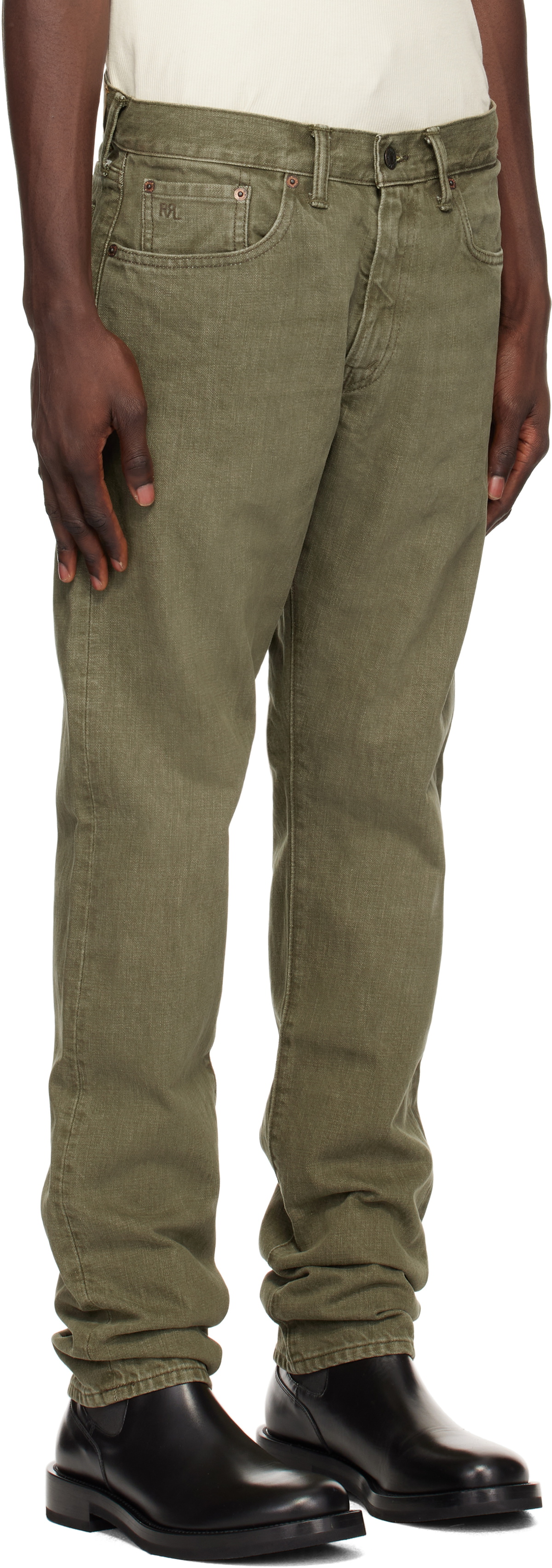 RRL Green Slim-Fit Jeans RRL