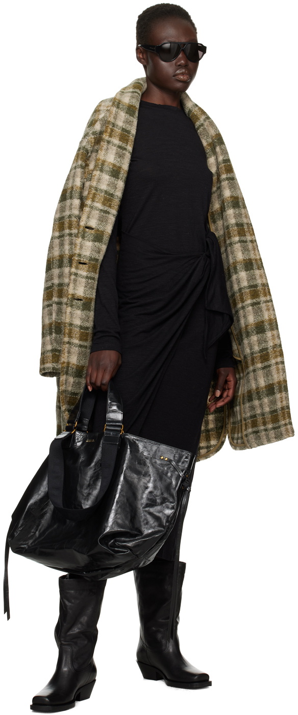 Isabel Marant Etoile Green & Brown Gabriel Coat Isabel Marant Etoile