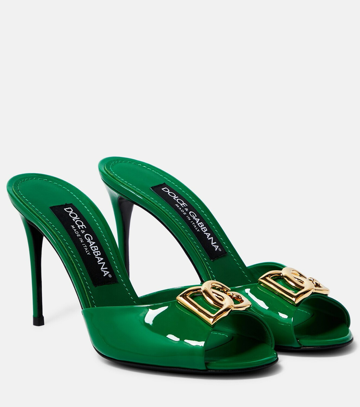 Dolce&Gabbana - DG patent leather mules Dolce & Gabbana