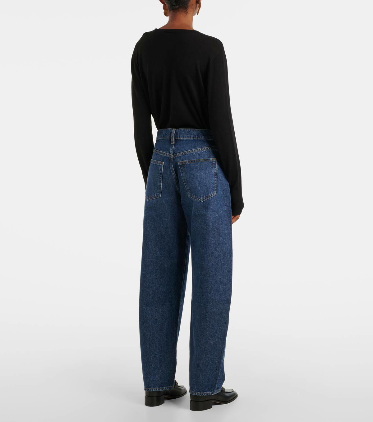 Frame Low Slung mid-rise barrel-leg jeans Frame Denim