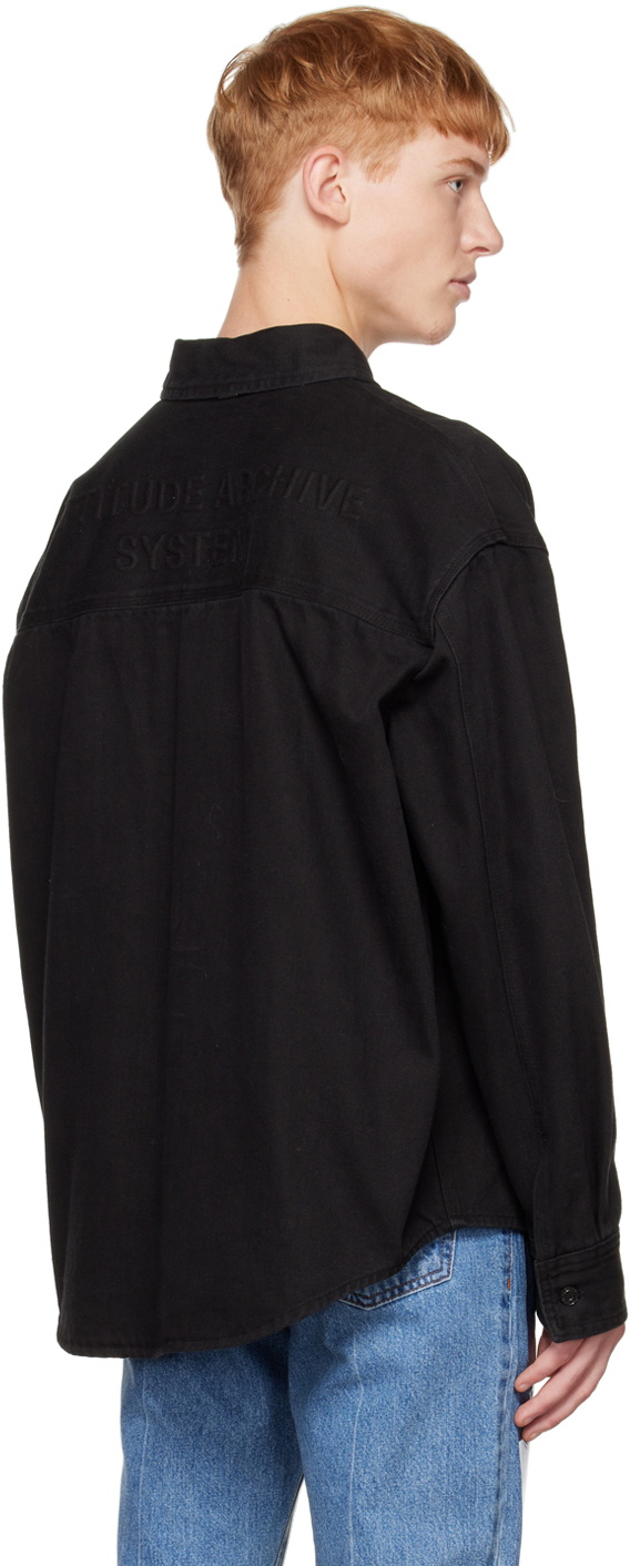 System Black Embossed Shirt System