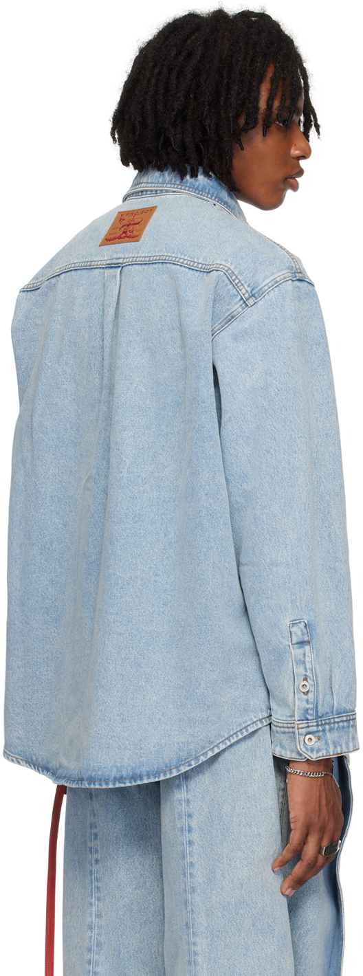 Y/Project Blue 'Paris' Best' Denim Shirt Y/Project