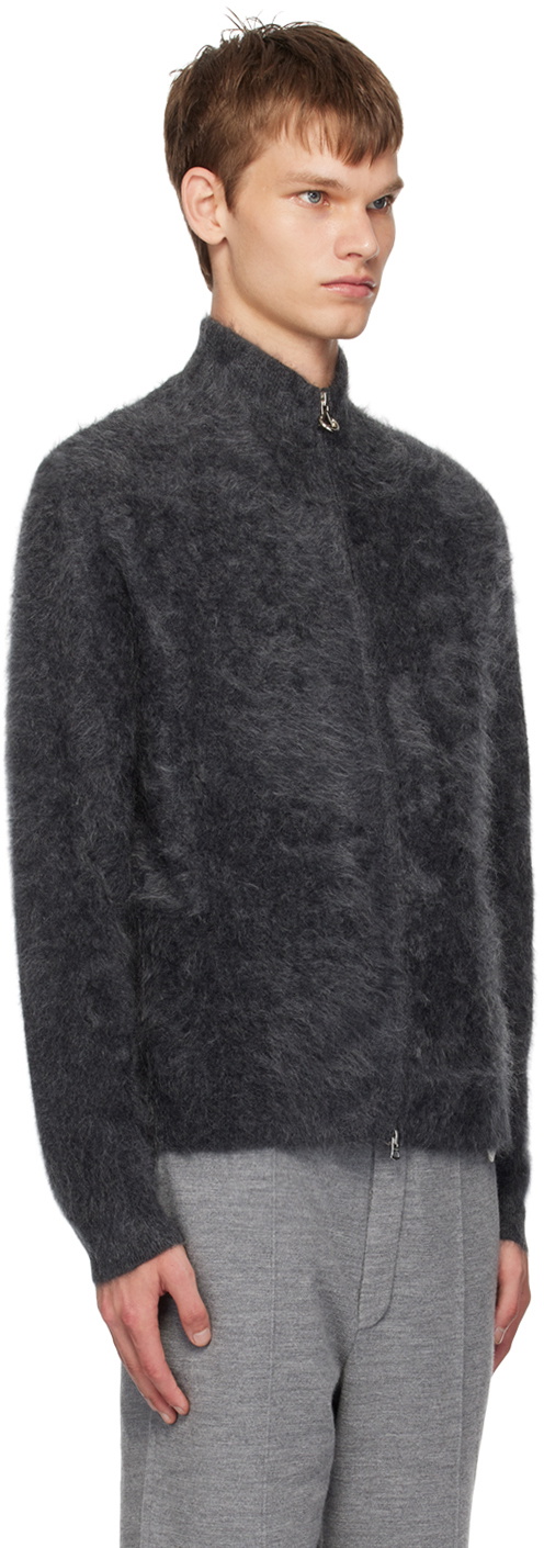 Solid Homme Gray Zip Jacket Solid Homme