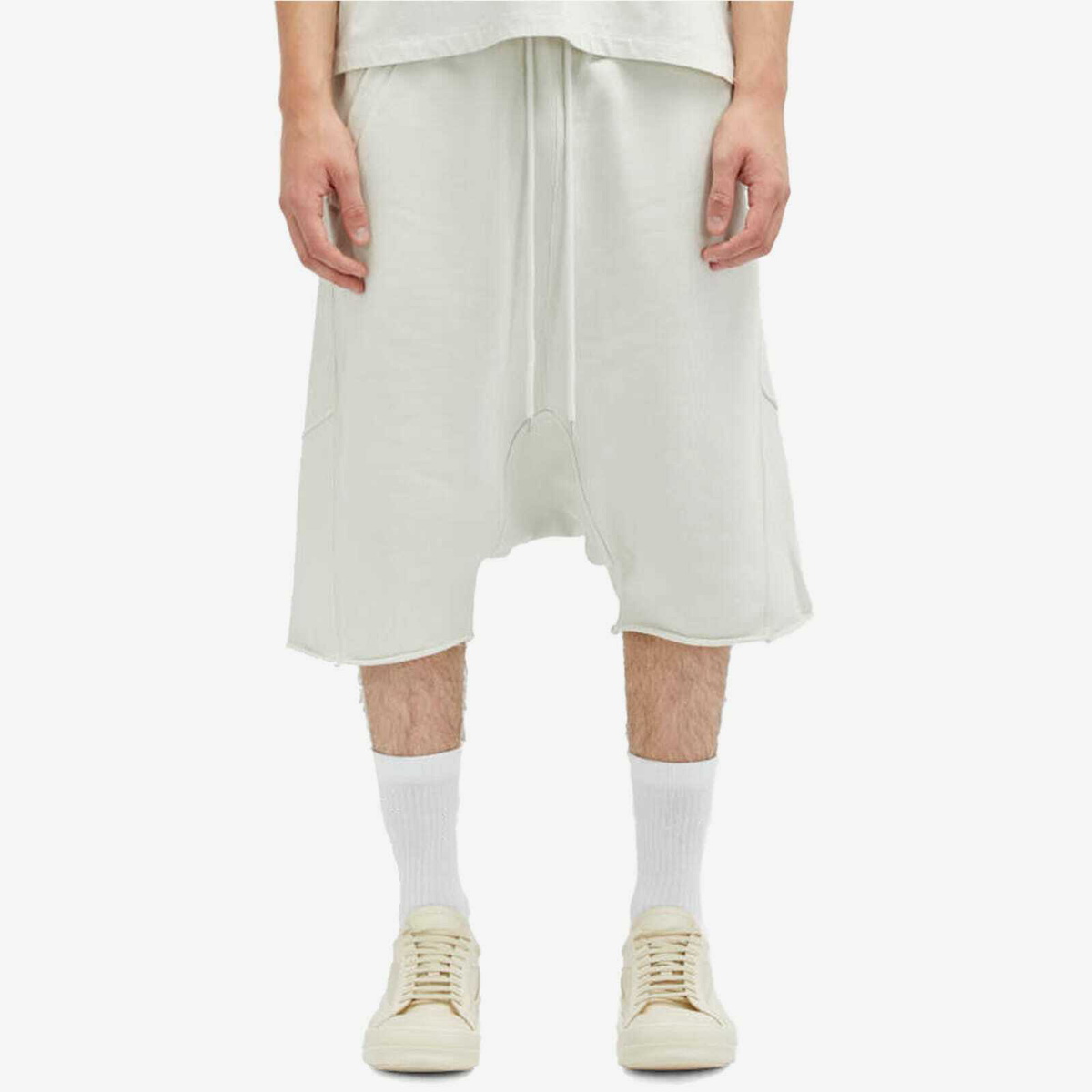 Entire Studios Men's Heavy Drop Crotch Shorts in Rice Entire Studios