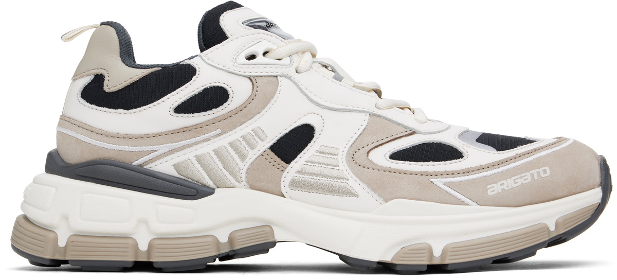 Axel Arigato White & Beige Sphere Runner Sneakers Axel Arigato
