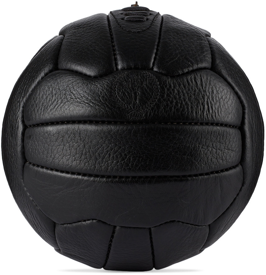 Modest Vintage Player Black Leather Retro Heritage Soccer Ball Modest ...
