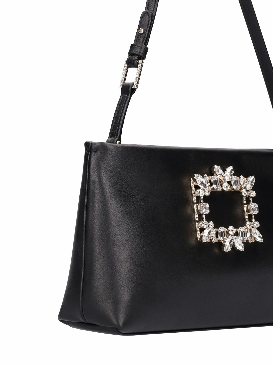 ROGER VIVIER - Mini Rv Nightlily Leather Shoulder Bag Roger Vivier