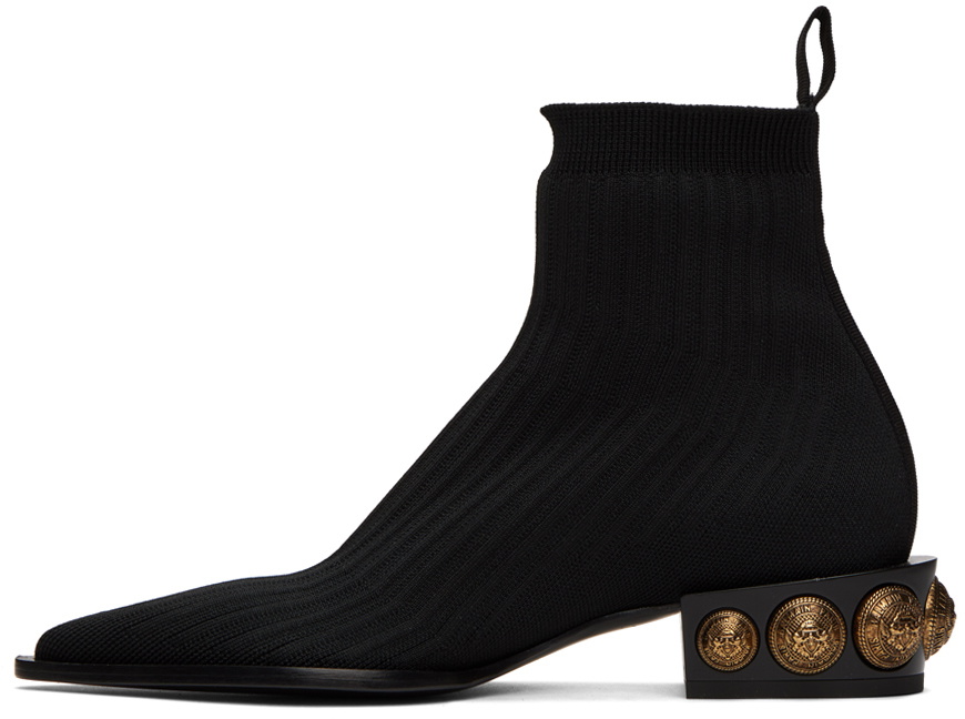 Balmain Black Coin Boots Balmain