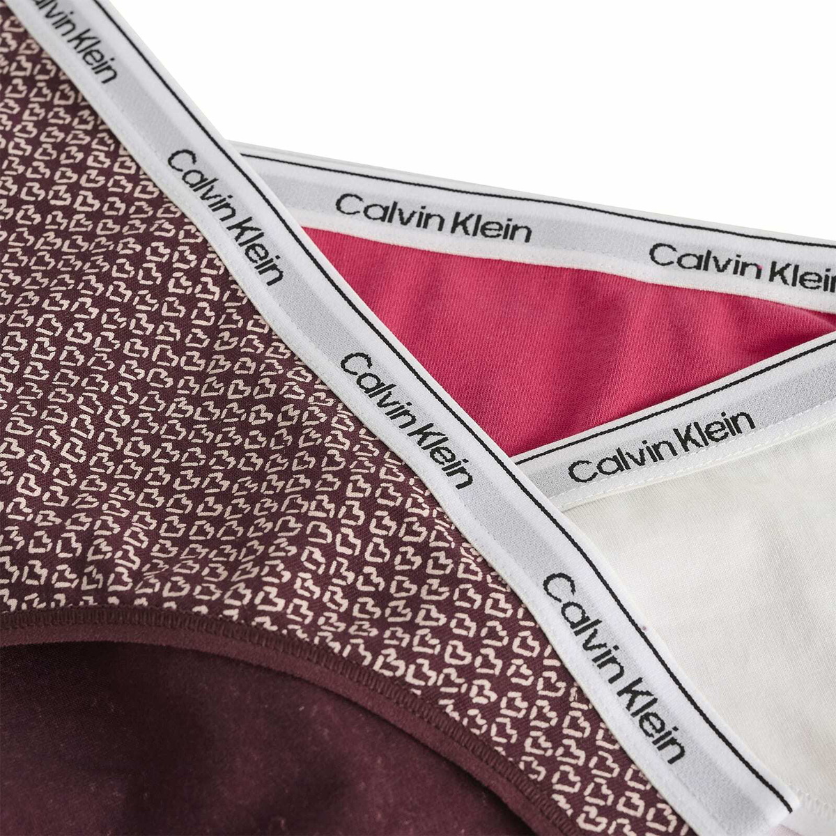 Calvin Klein Women's Icon Bikini Brief - 3 Pack in Innuendo/Dark Berry ...