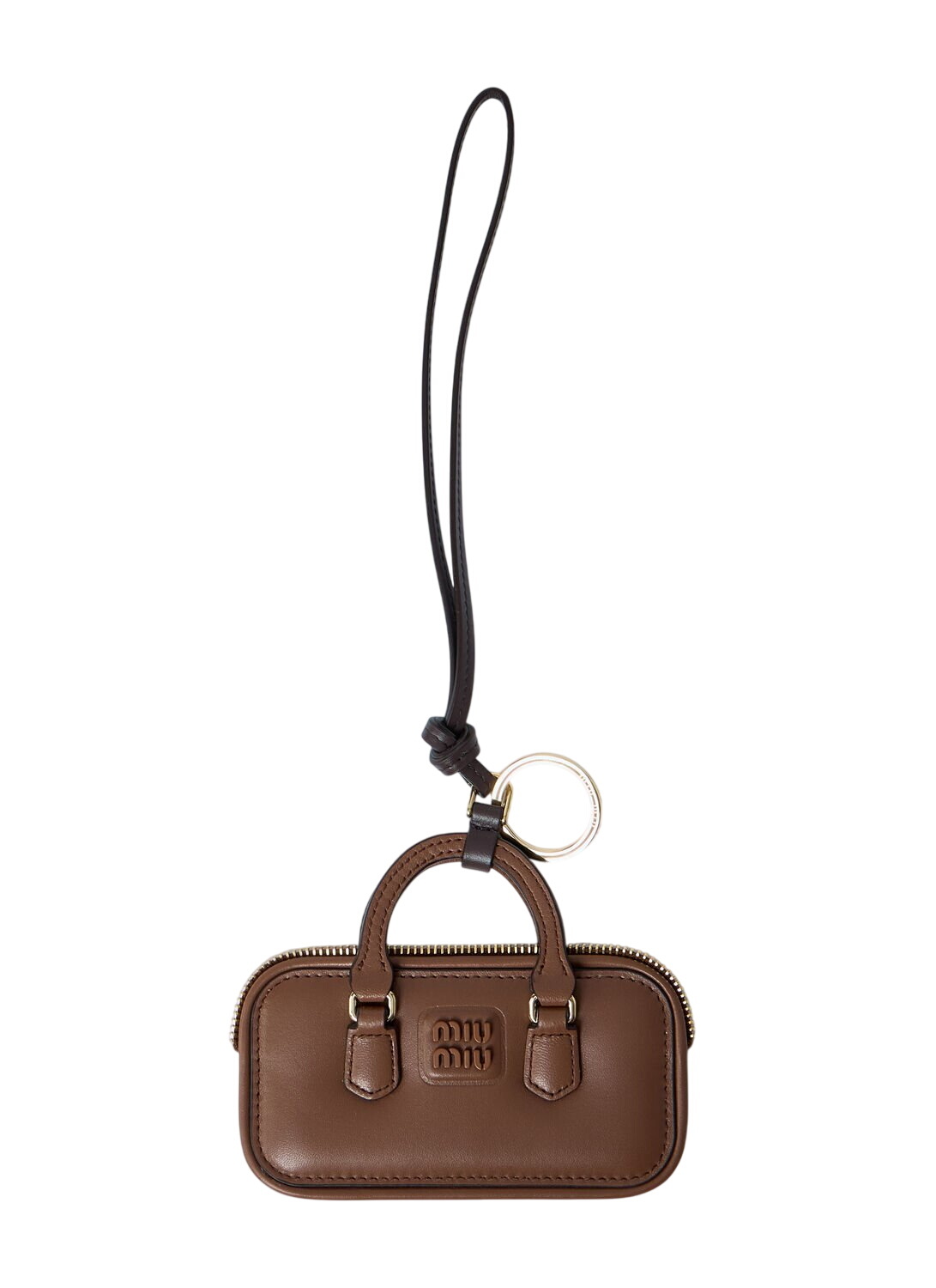 Miu Miu Arcadie Leather Keyring Miu Miu