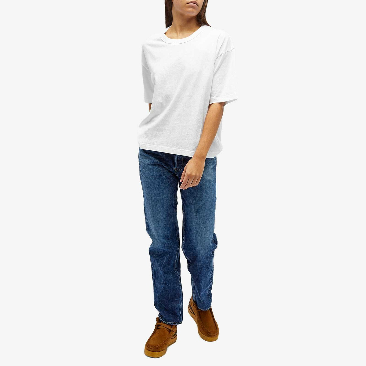 Visvim Women's Jumbo T-Shirt in White Visvim