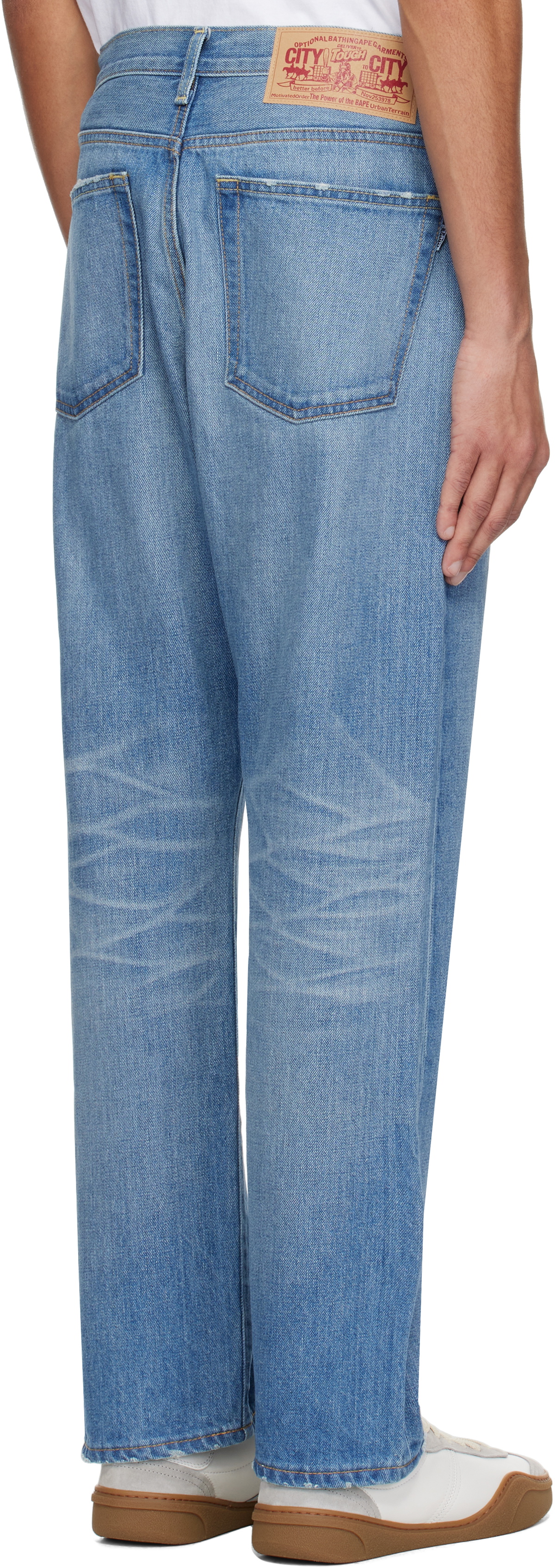 BAPE Blue Twin Sta Relaxed Fit 13 Oz Jeans A Bathing Ape