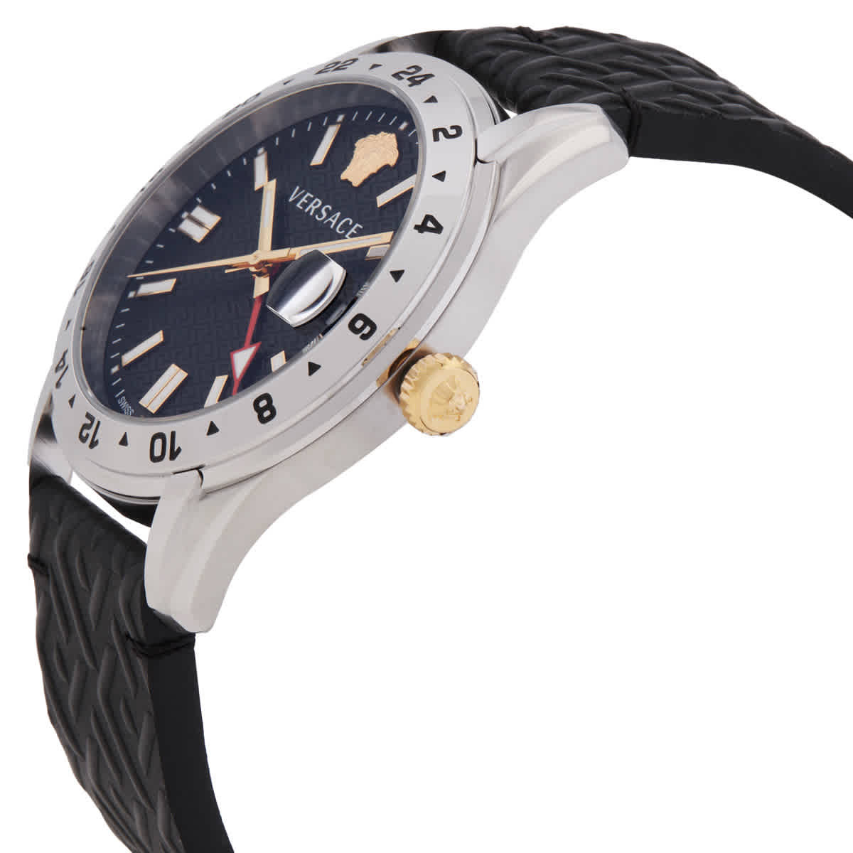 Versace Greca Time GMT Quartz Mens Watch VE7C00123 Versace