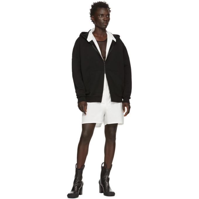 Random Identities Black Embroidered Zip-Up Hoodie Random Identities