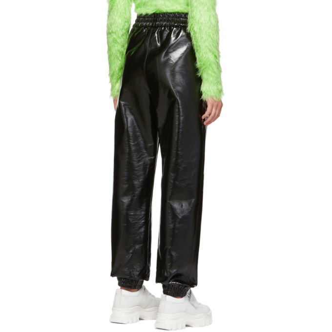 MSGM Black Vinyl Lounge Pants MSGM