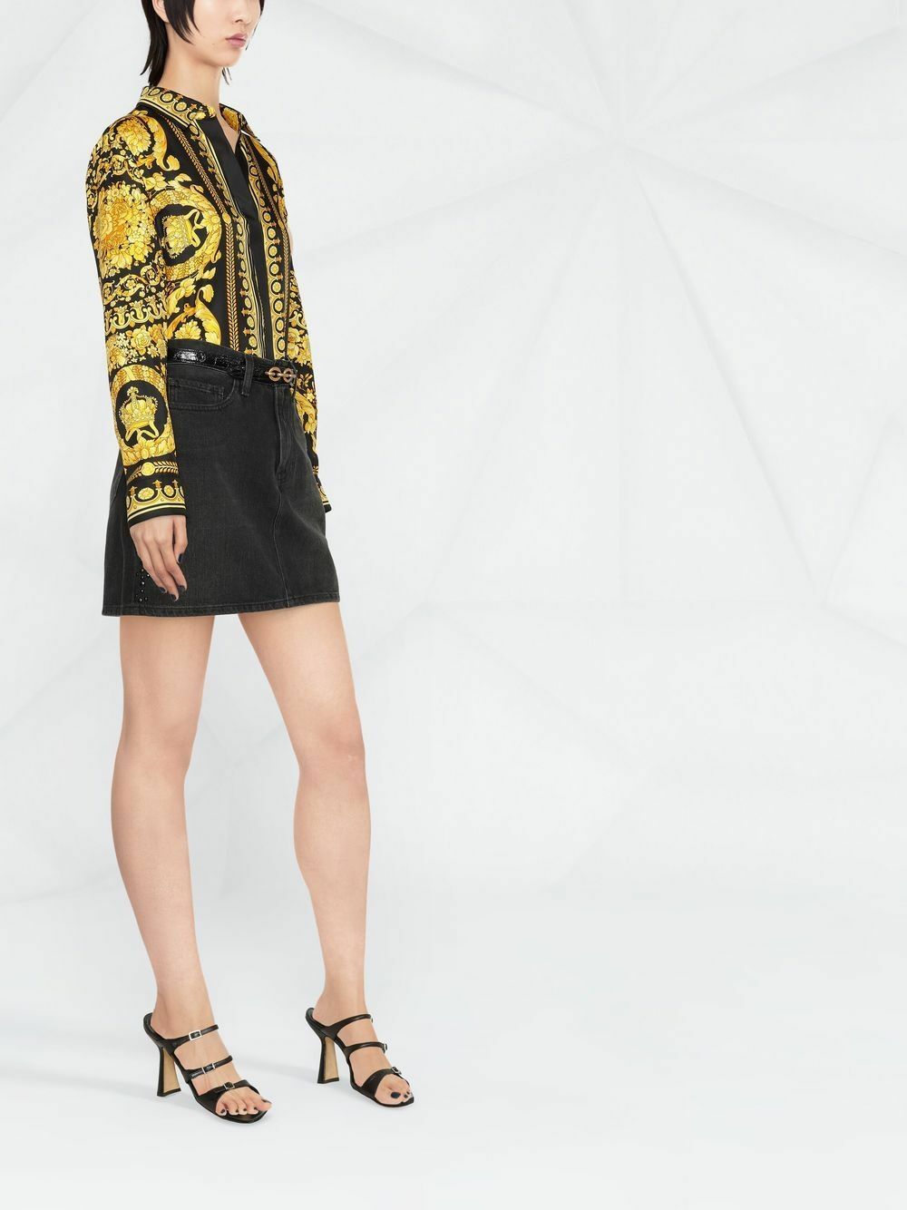 VERSACE - Baroque Print Silk Shirt Versace