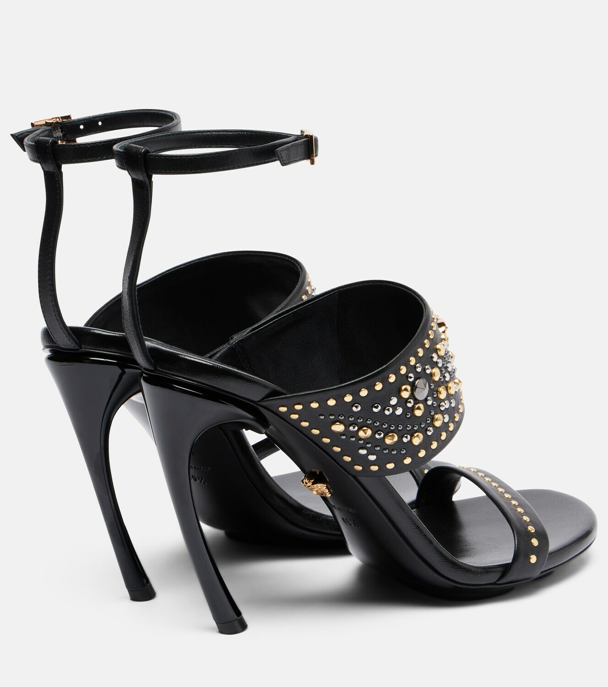 Versace La Medusa 105 studded leather sandals Versace