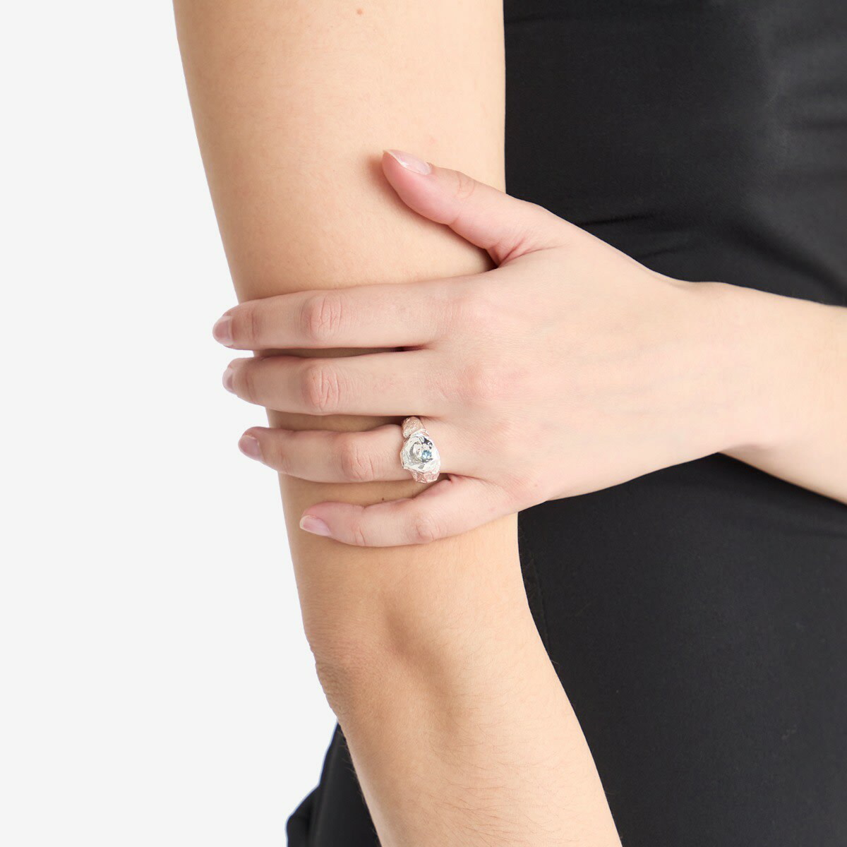 Simuero Marea Ring in Silver/Blue Simuero