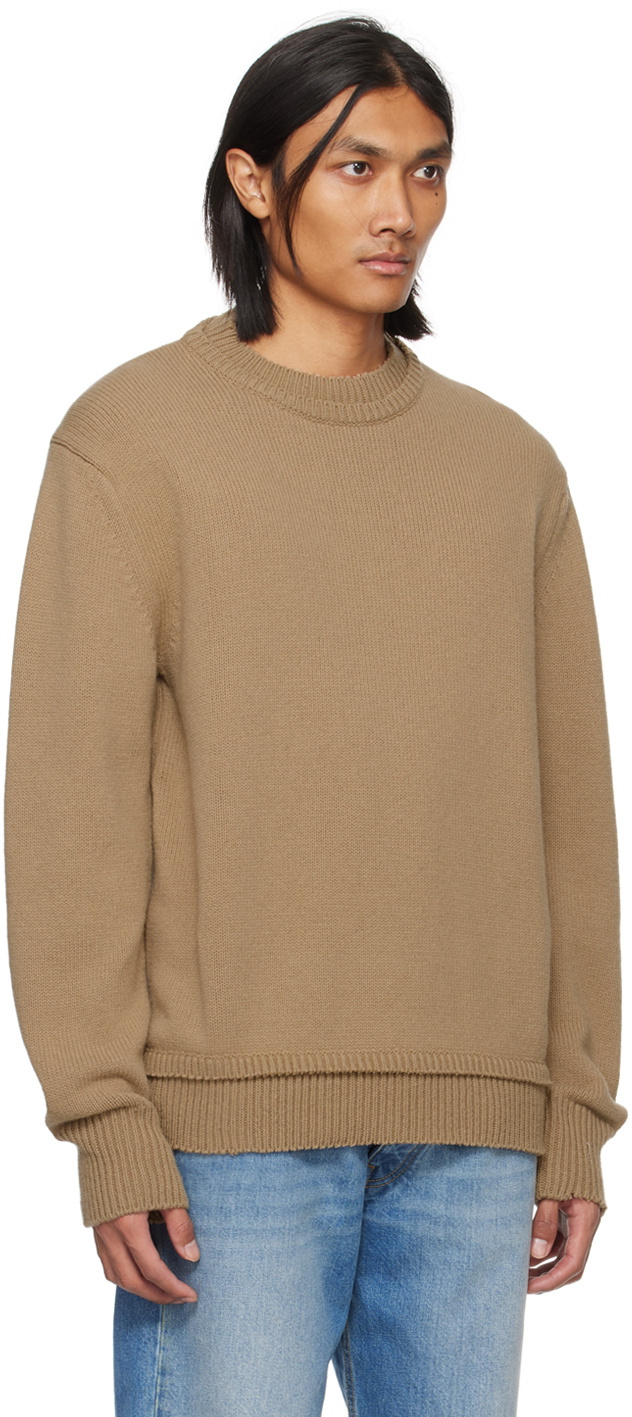Maison Margiela Tan Patch Sweater Maison Margiela