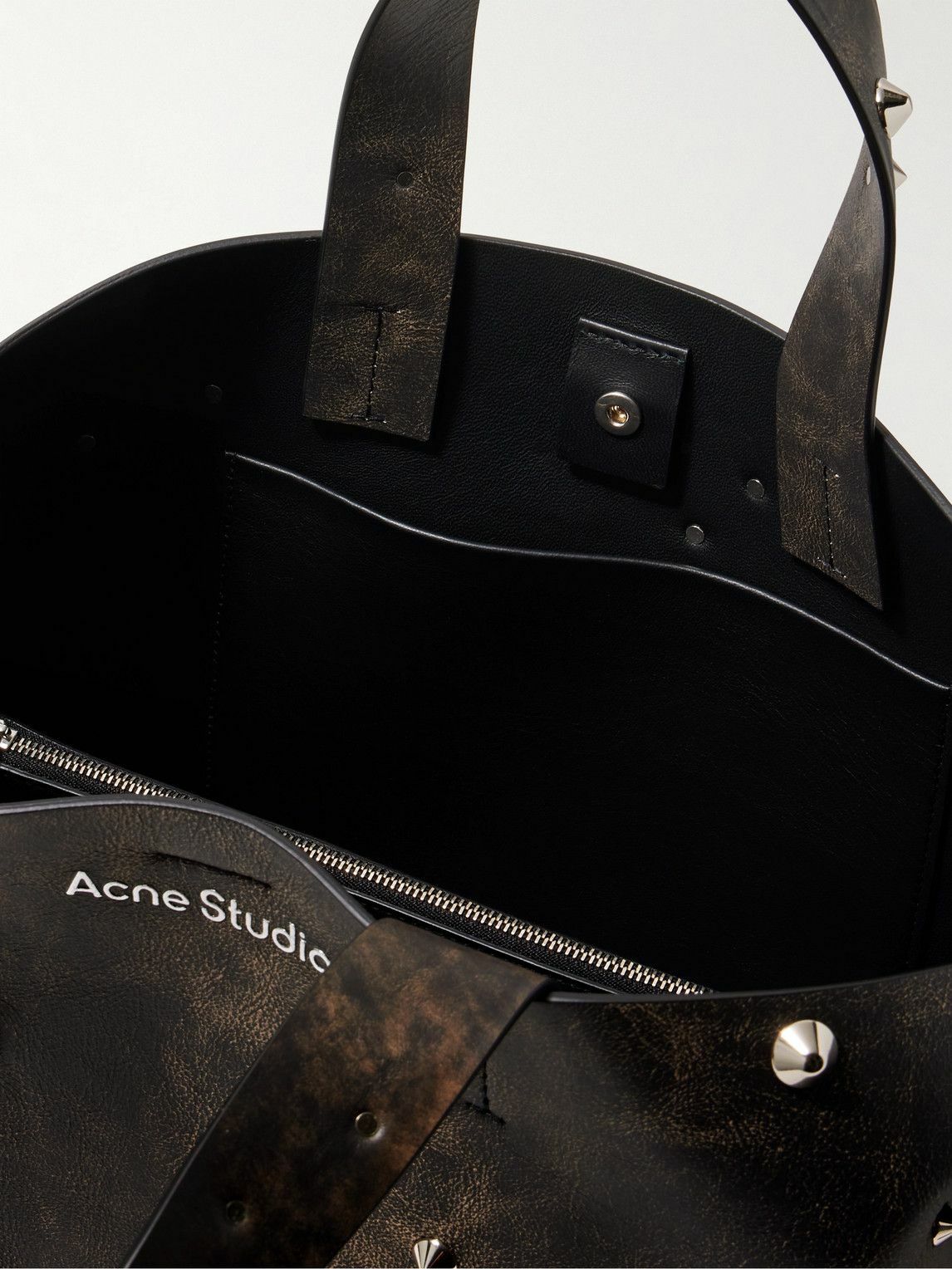 Acne Studios - Musubi Knotted Studded Leather Tote Bag Acne Studios