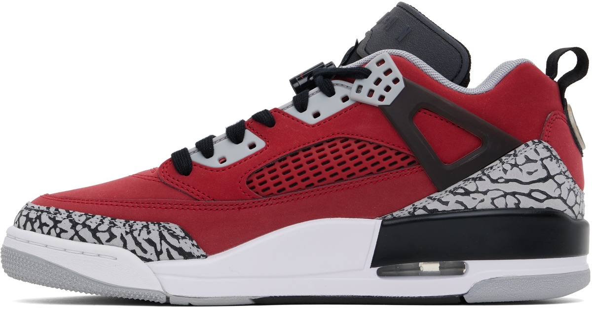 Nike Jordan Red & Gray Jordan Spizike Low Sneakers Nike Jordan Brand