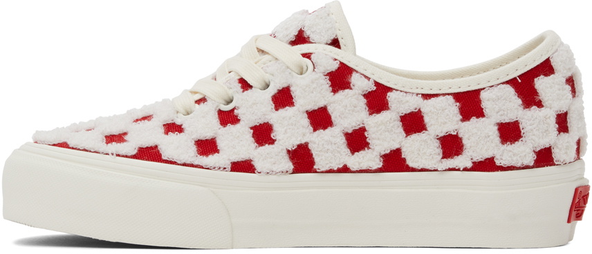 Vans Red & White Authentic One Piece VLT LX Sneakers Vans