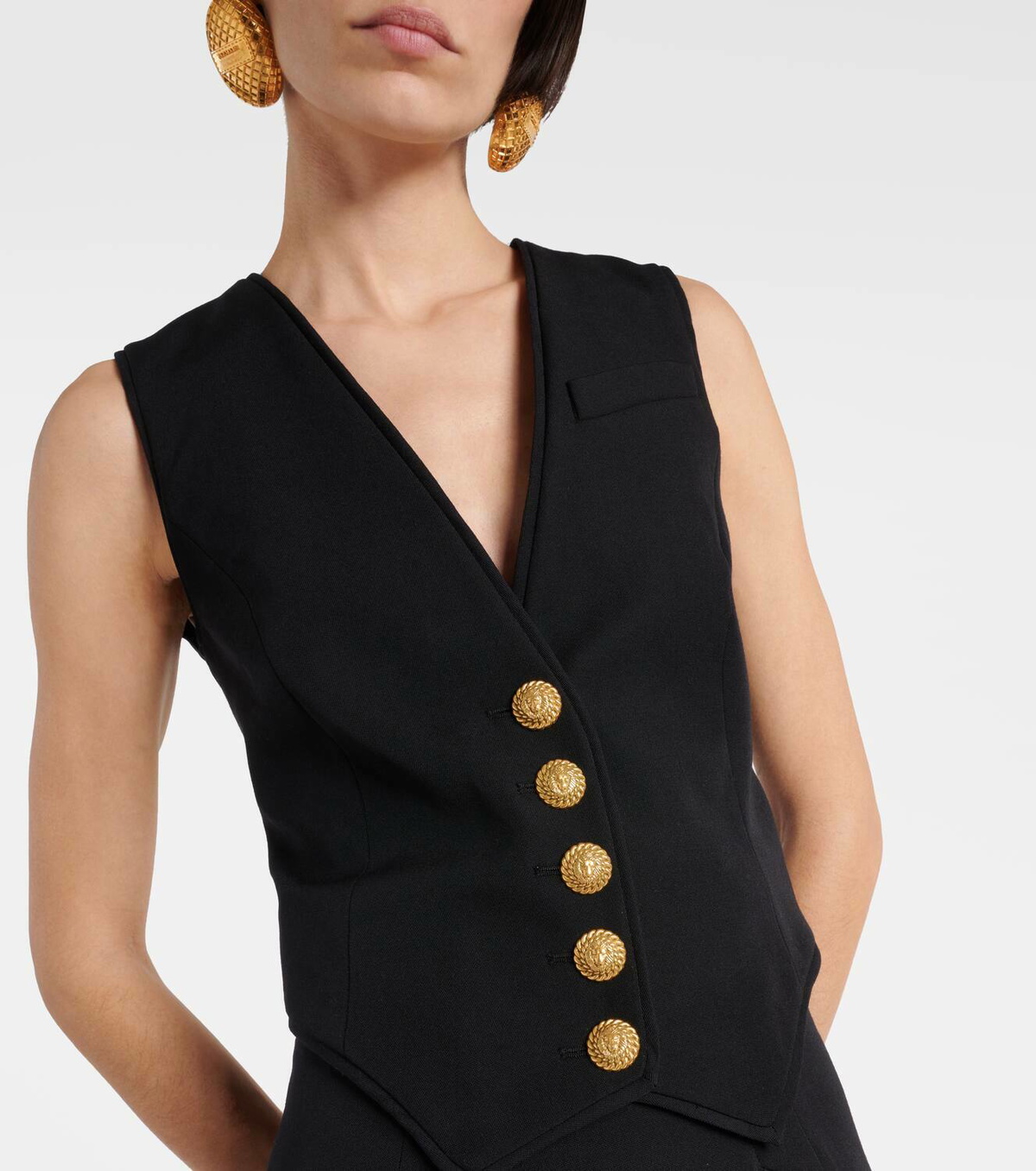 Balmain Virgin wool vest Balmain
