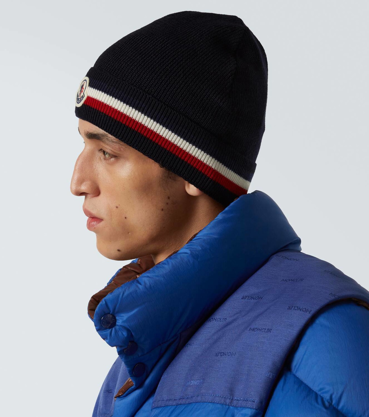 Moncler Tricolor wool beanie Moncler