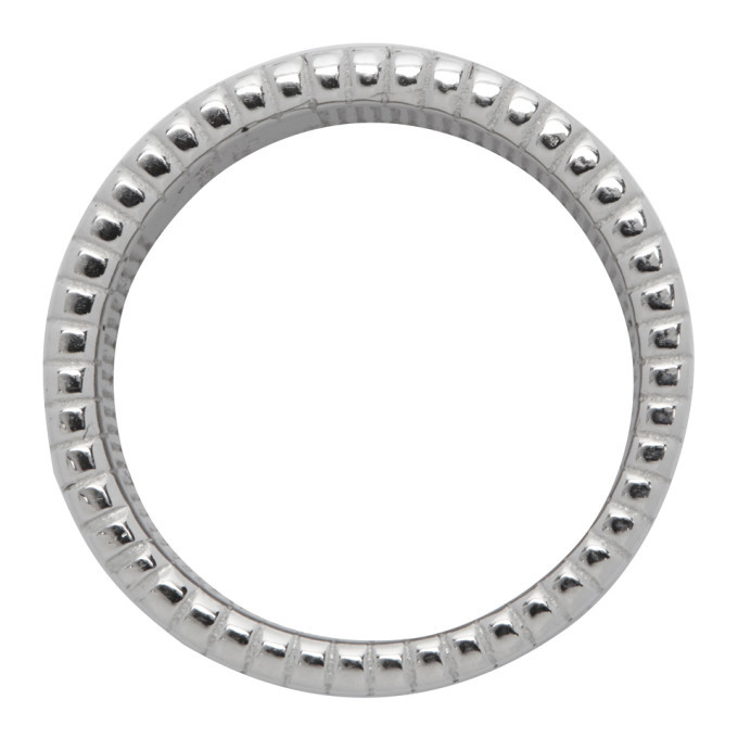 Vivienne Westwood Silver and Black Conduit Street Ring Vivienne Westwood