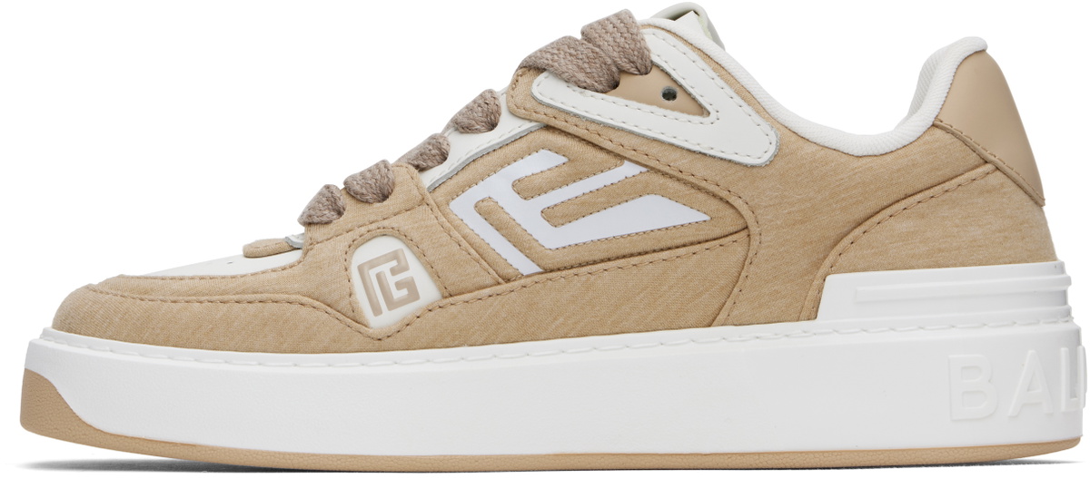 Balmain Tan B-Court Skate Sneakers Balmain