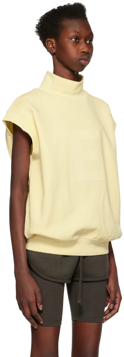 Essentials Yellow Mock Neck Vest Essentials