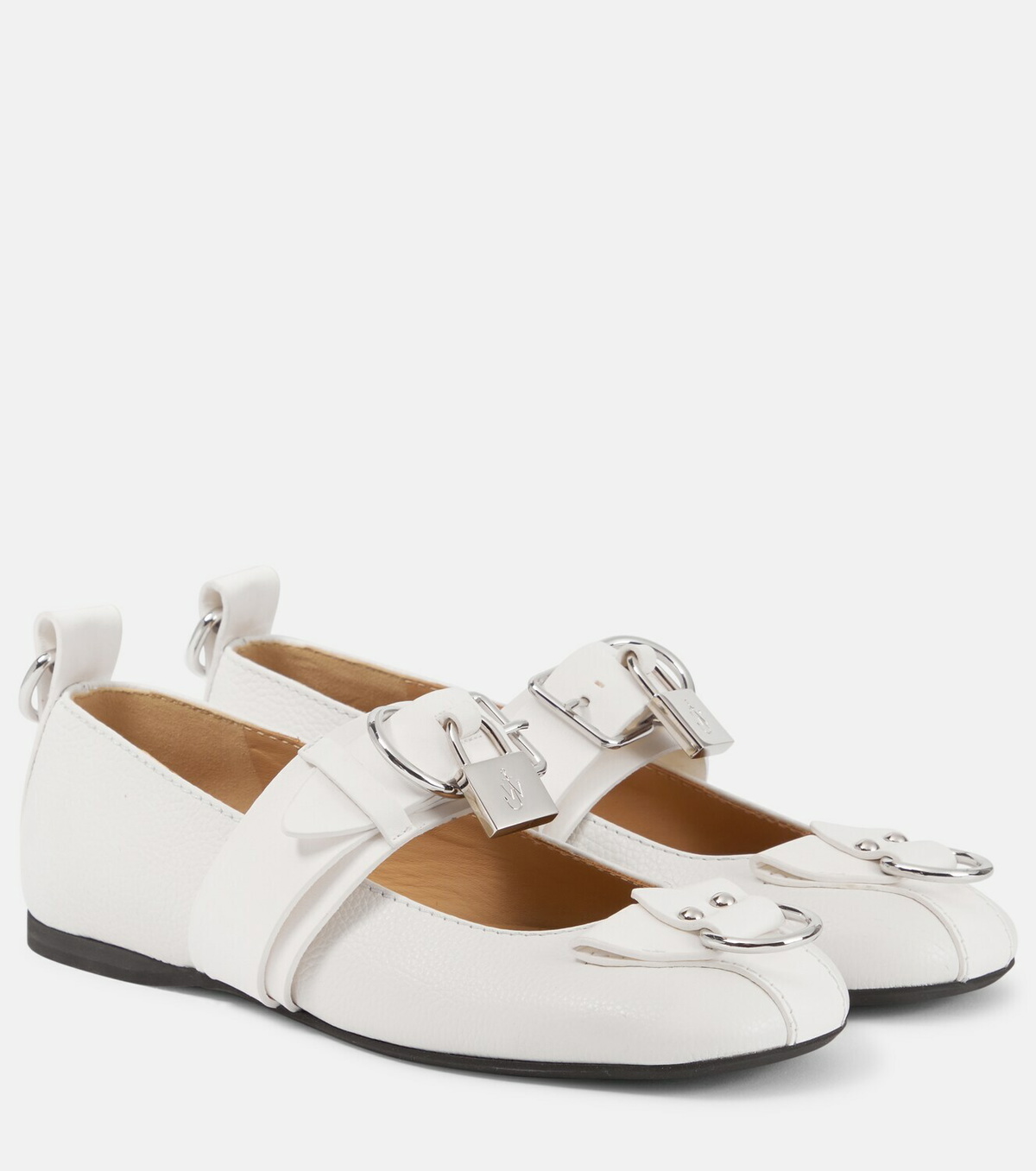 JW Anderson Lock leather ballet flats JW Anderson