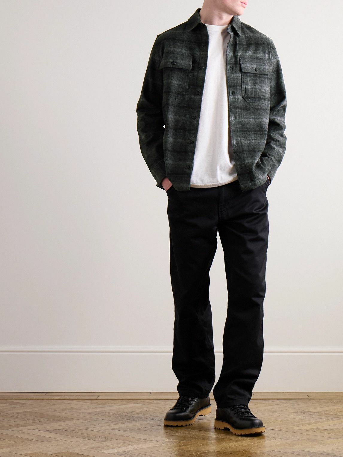 Belstaff - Fallgate Checked Cotton-Flannel Shirt - Gray Belstaff