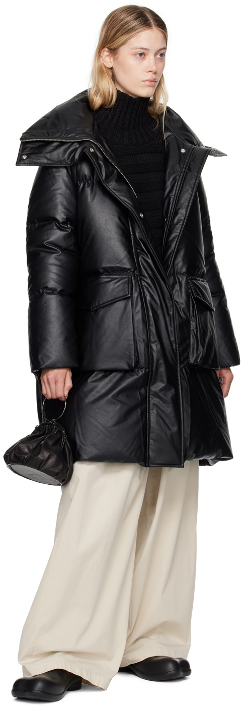 MM6 Maison Margiela Black Quilted Down Jacket MM6 Maison Margiela