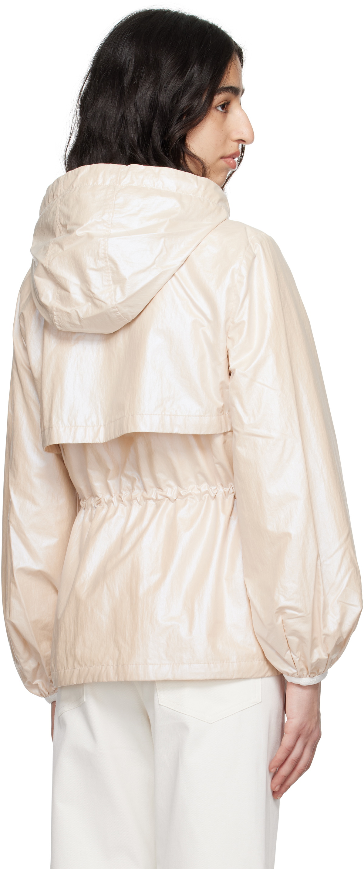 MACKAGE Off-White Isha Balloon Sleeve Rain Jacket Mackage