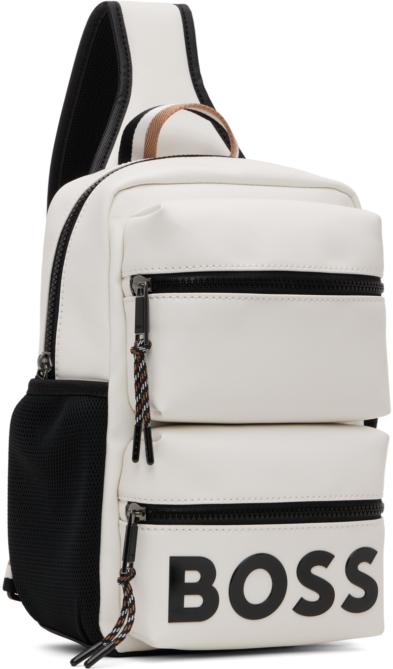 BOSS White Logo Backpack BOSS