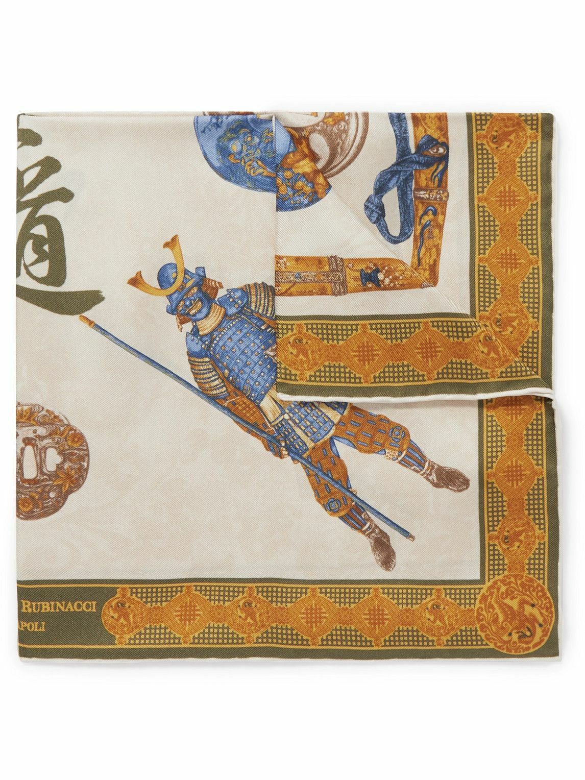 Rubinacci - Printed Silk-Twill Pocket Square Rubinacci