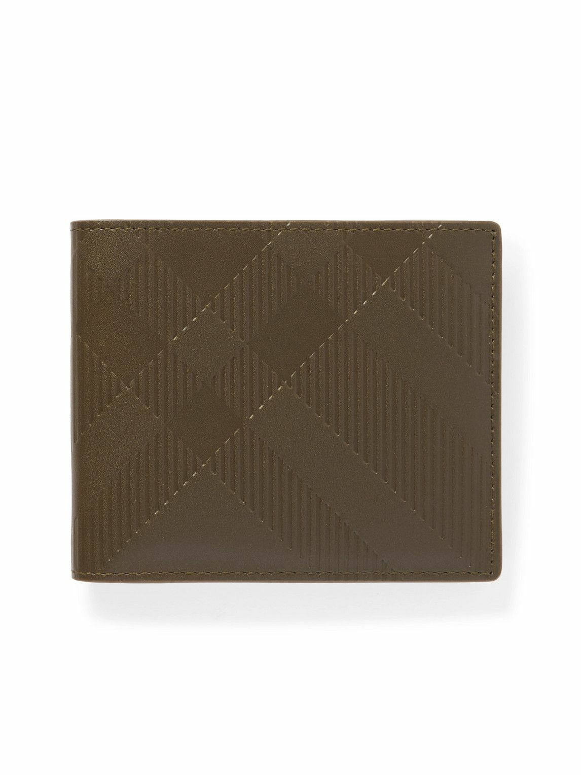 Burberry - Debossed Leather Billfold Wallet Burberry