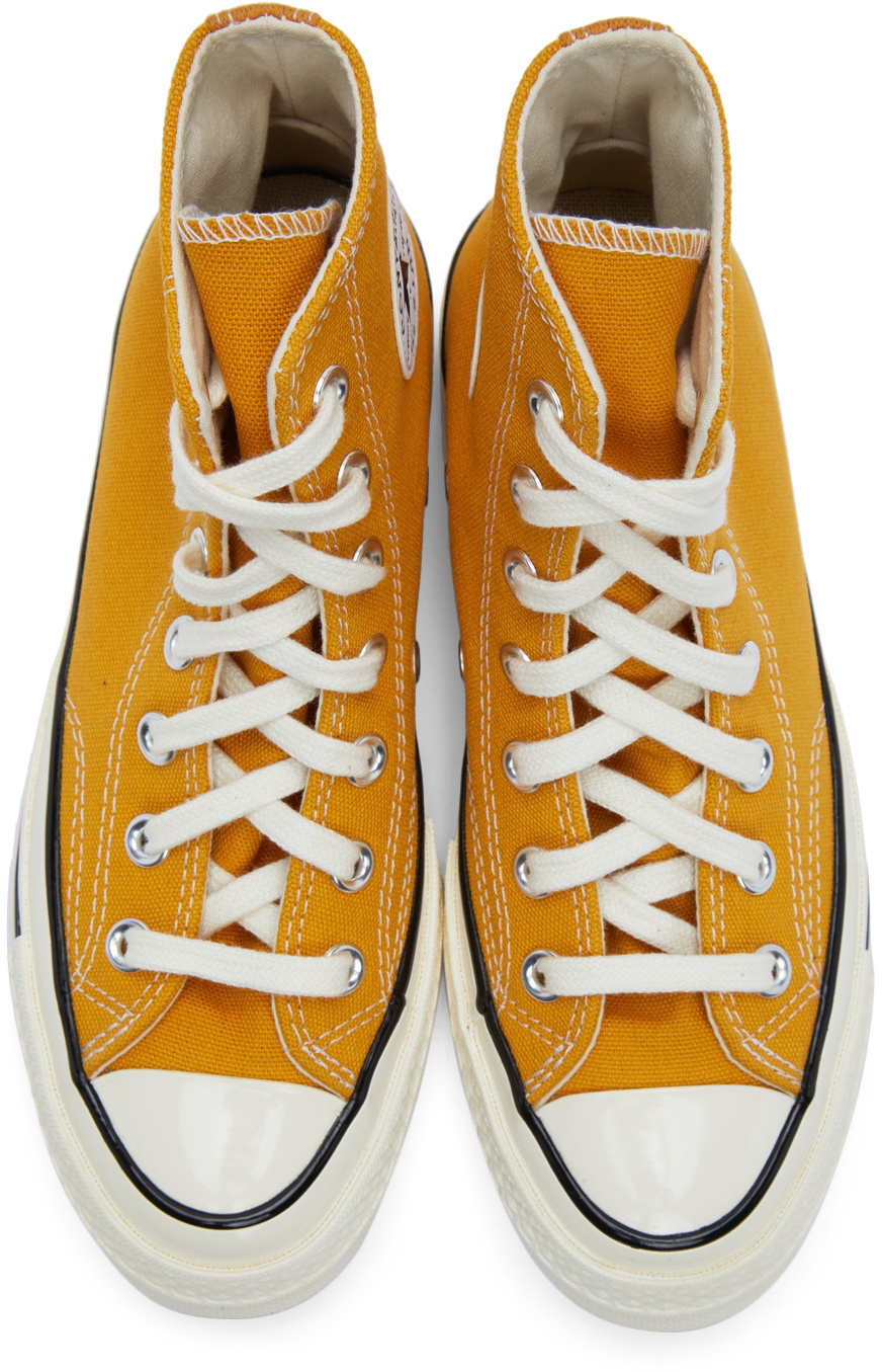 Converse Yellow Chuck 70 Hi Sneakers Converse
