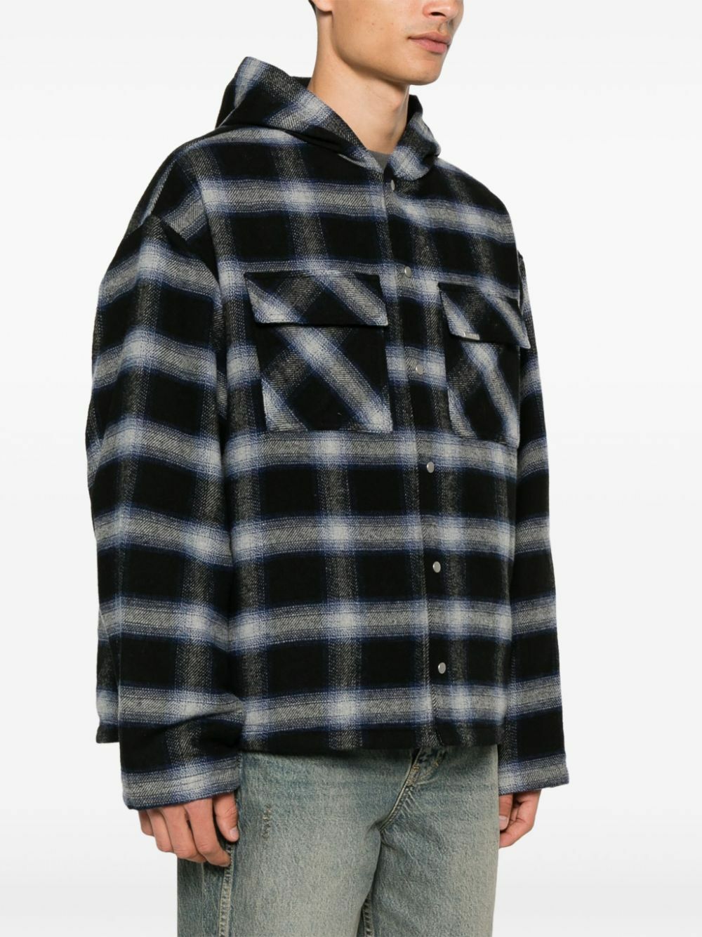 Represent Blue Hooded Jacket Represent